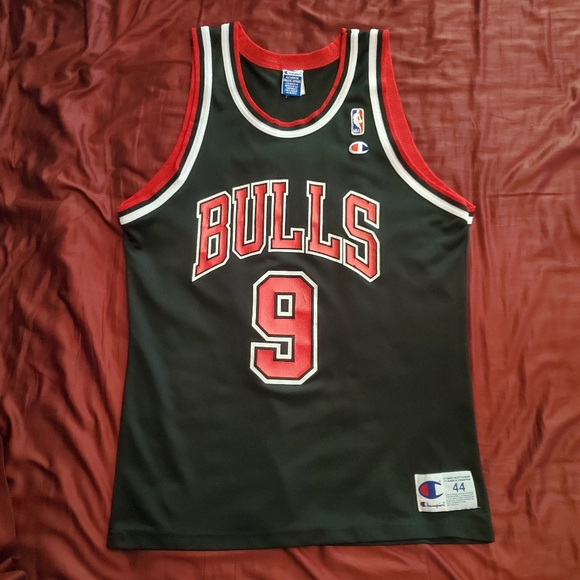 Champion | Shirts | Rare Vintage Ron Harper Chicago Bulls Black ...
